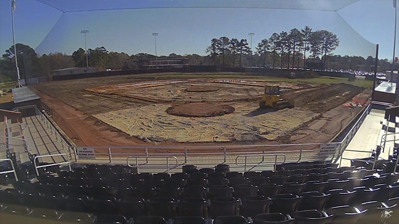 Jim Perry Stadium prepared for new turf field | Stadia Magazine