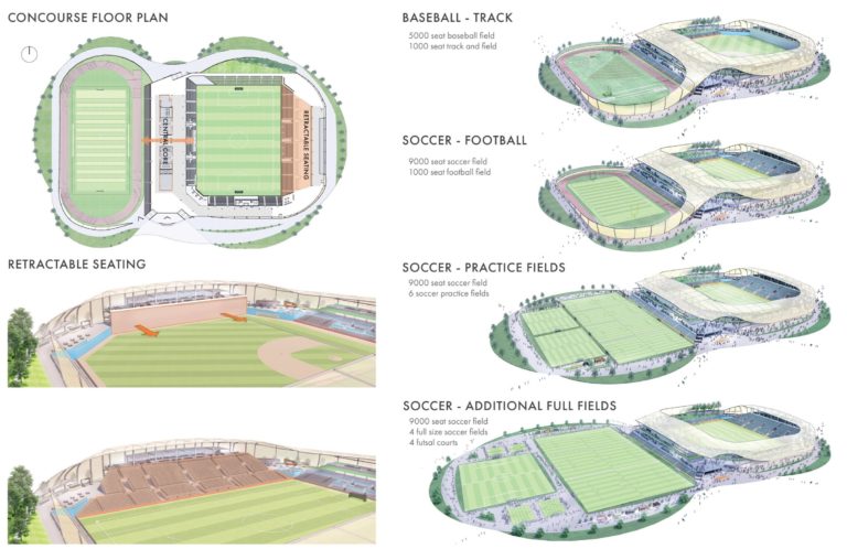Modular sports complex design concept wins international award | Stadia ...